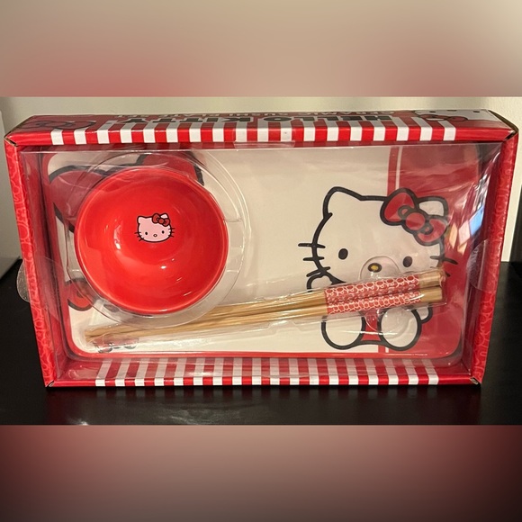 Sanrio | Dining | Hello Kitty Sushi Platter Plate With Bowl And ...
